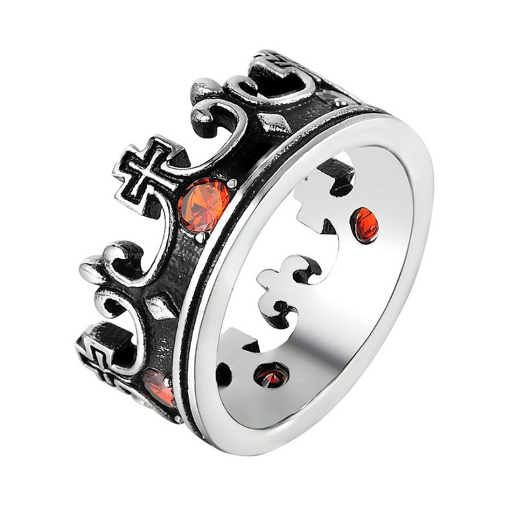 Silver Crown Ring – Manful