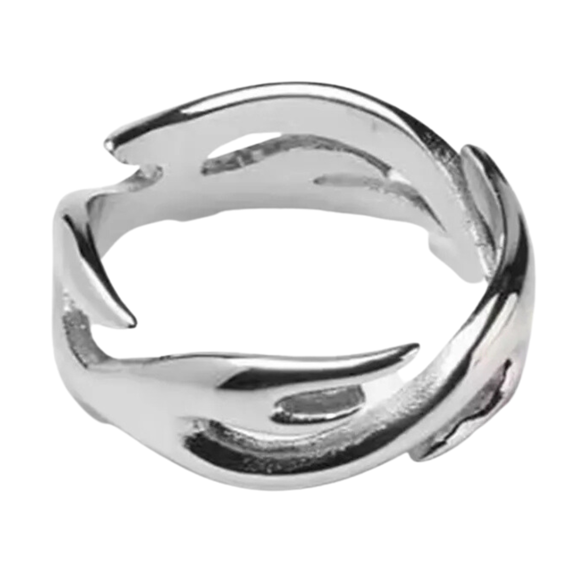 Silver Flame Ring – Manful