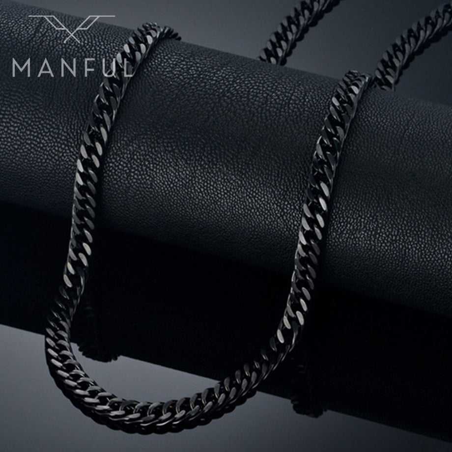 Cuban Chain Black 7mm – ManfulCo