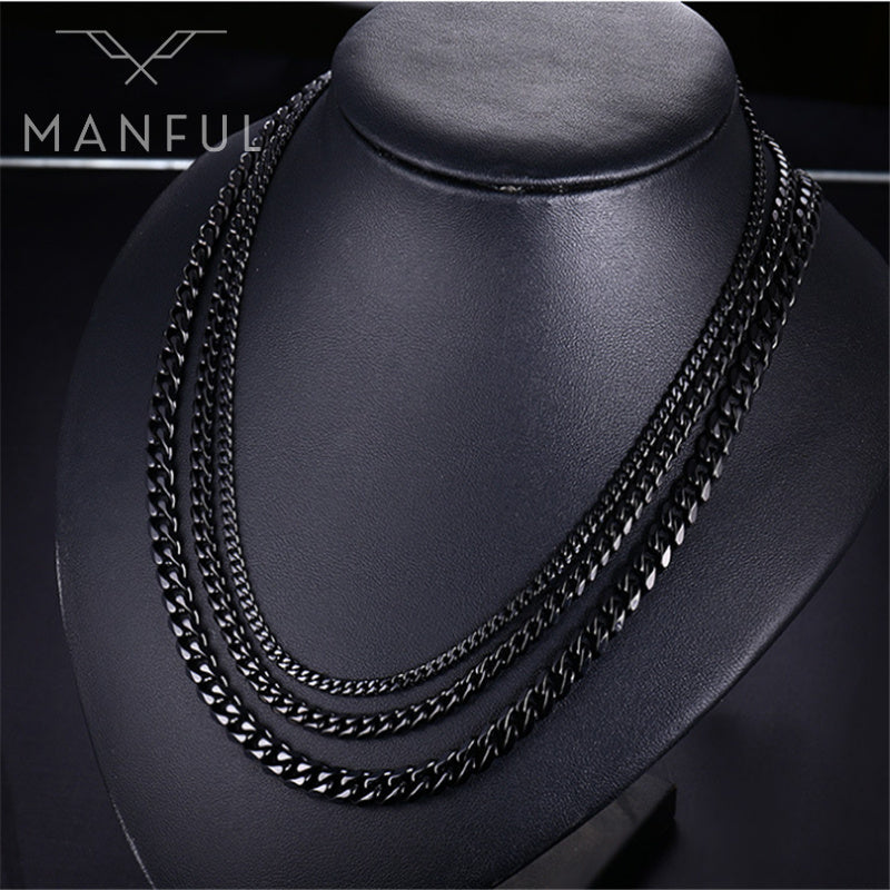 Cuban Chain Black 5mm – ManfulCo